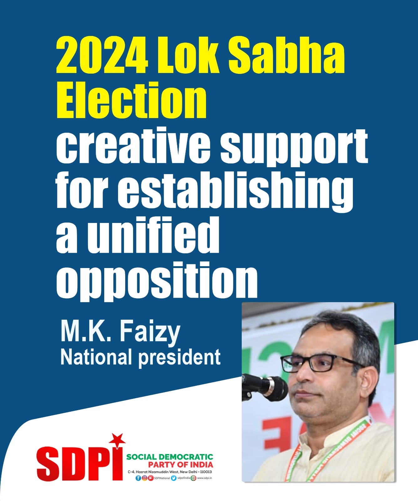 2024 Lok Sabha Election,creative support for establishing a unified ...